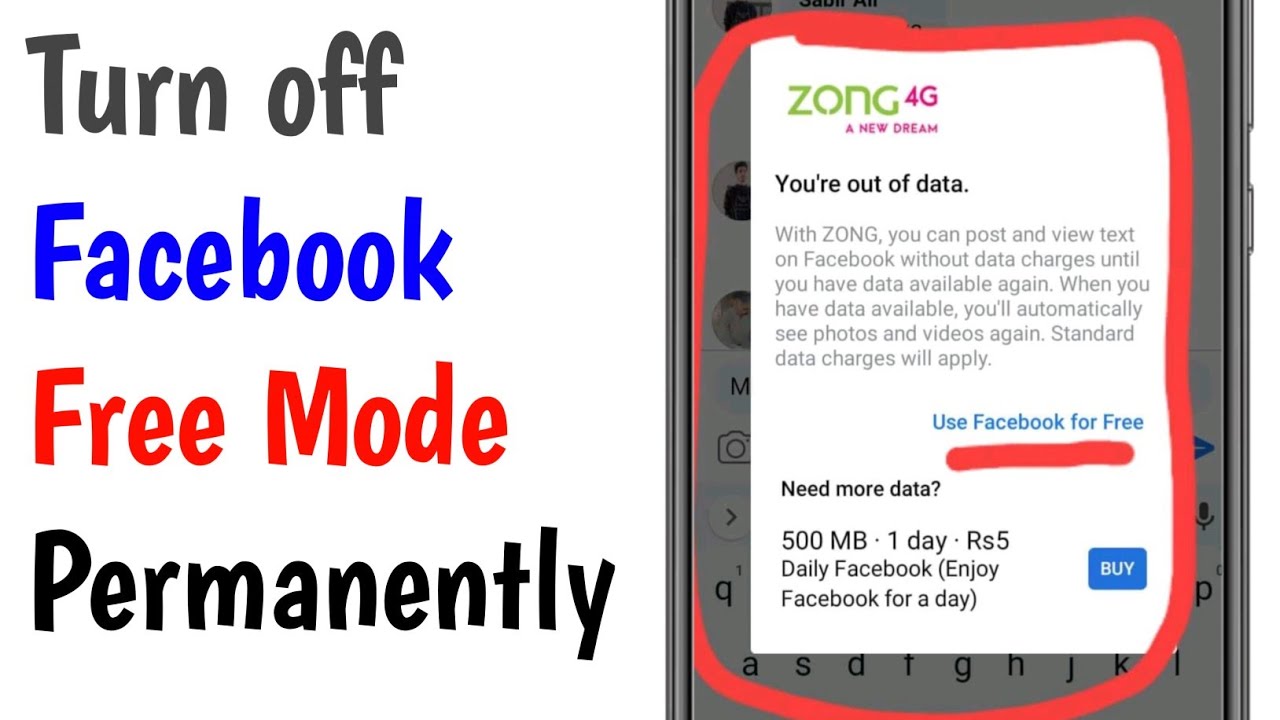 Facebook Free Mode off karne ka tarika - You're out of data free mode ...