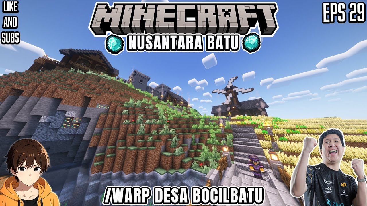 MEMBUAT PELABUHAN DI MINECRAFT NUSANTARA BATU #29 - YouTube