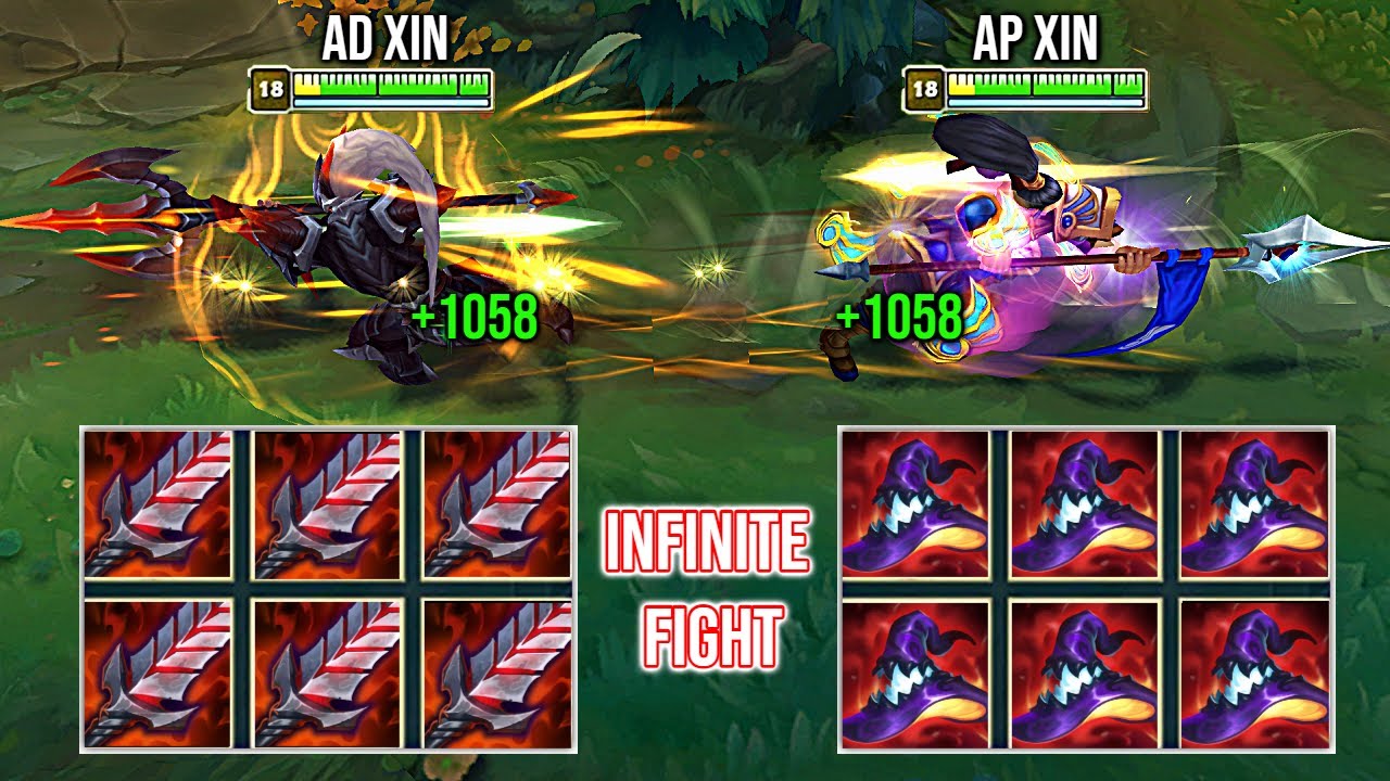 AP XIN ZHAO vs AD LIFESETAL XIN ZHAO FULL BUILD FIGHTS & Best Moments ...