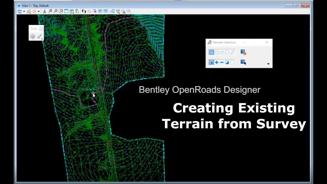 ORD 1-2. Creating an Existing Terrain from Survey - Ascii File - YouTube
