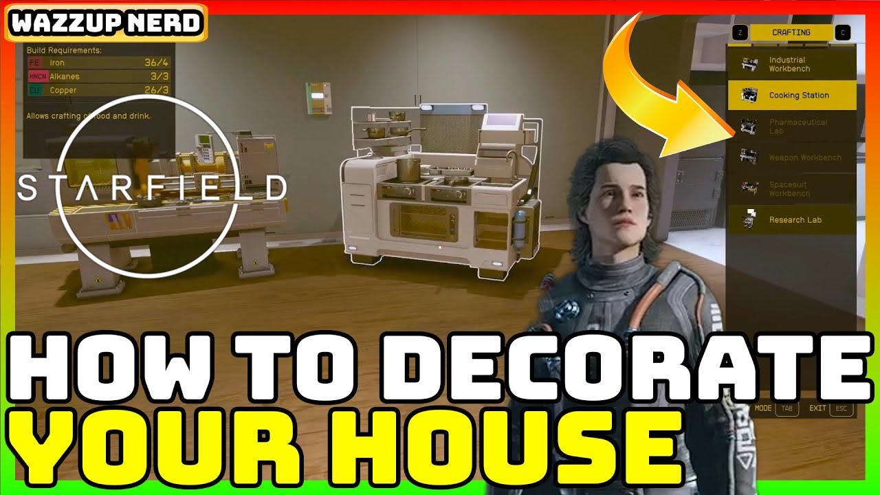 Starfield - How to Decorate House - Super Easy Guide - YouTube