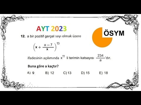 [ÇIKMIŞ SORU] 2023 AYT BİNOM SORUSU #2024yks #2024ykstayfa #ösym #tyt #ayt #matematik