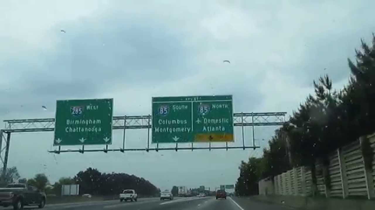 Interstate 285 west to Atlanta Airport - YouTube