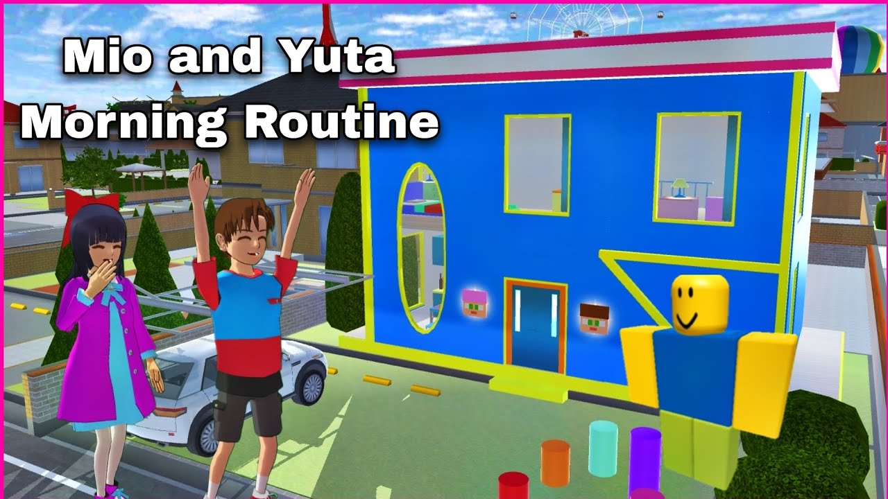There's a Mio and Yuta Roblox Robux Kids House in Sakura School ...