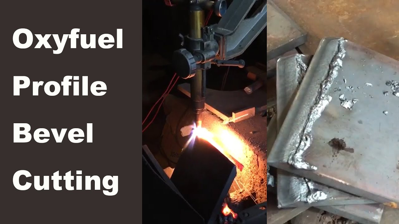 Bevel Cutting by Oxyfuel Gas Plate Profile Cutting Machine - YouTube