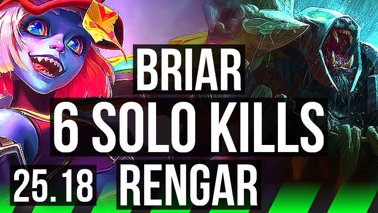 BRIAR vs RENGAR (JGL) | 6 solo kills | EUNE Master | 25.18 - YouTube
