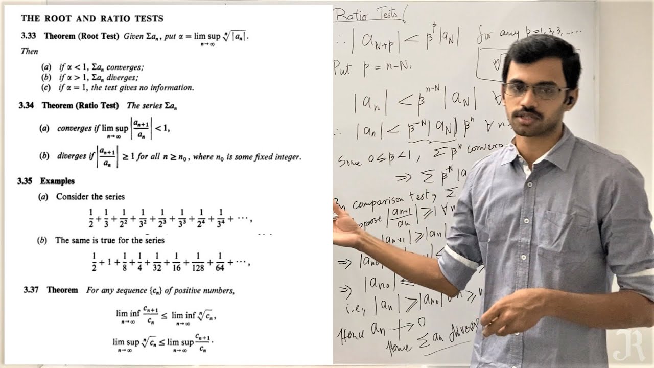 Lecture 26 | The Root and Ratio Tests with proof & Examples | Analysis ...