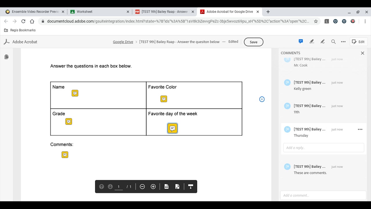 Fill out worksheet online - Google Classroom - YouTube