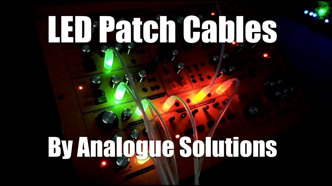 LED CV Patch Cables by Analogue Solutions - YouTube