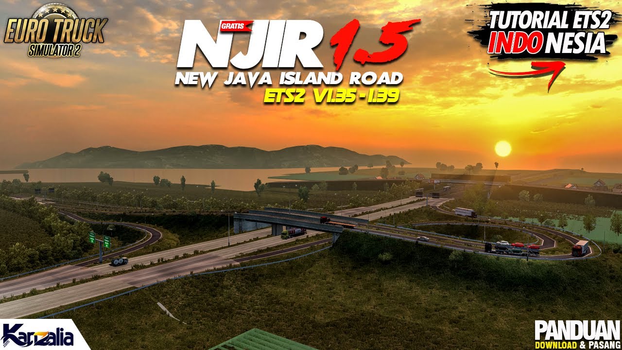 UPDATE MAP NJIR 1.5 ETS2 V1.35 - V1.39 GRATIS | TUTORIAL CARA PASANG ...