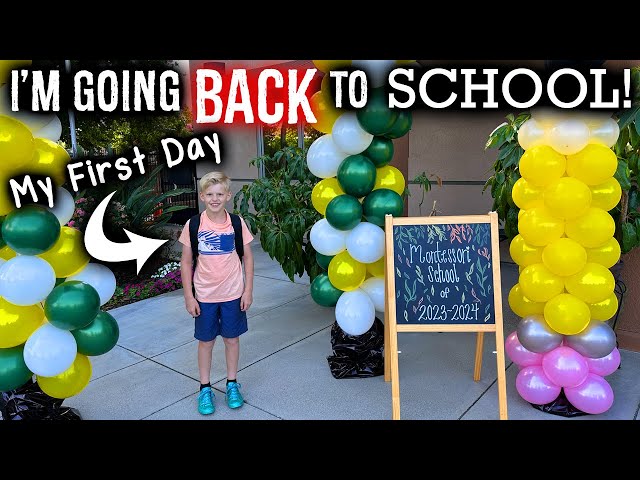 First Day at a New School for Michael! -- From Home School to In Person ...