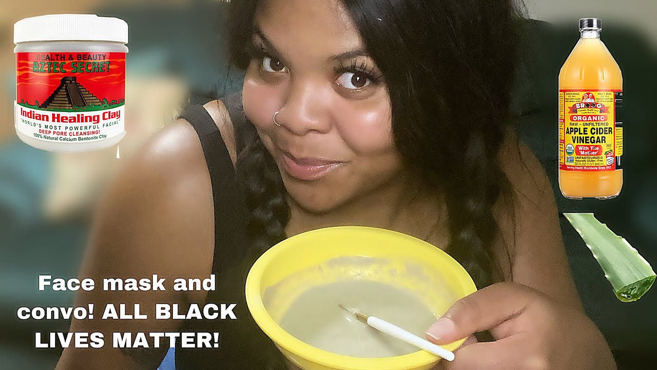 Indian Aztec clay, aloe Vera, & apple cider vinegar face mask! BLACK ...