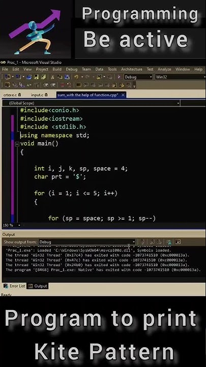 C++ Program to print Kite Pattern #programming #coding #shorts #youtubeshorts - YouTube