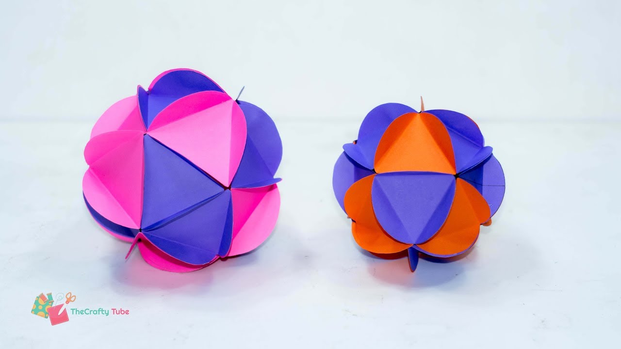 Christmas Decoration - Paper Ball - How to make cute paper ball - DIY ...