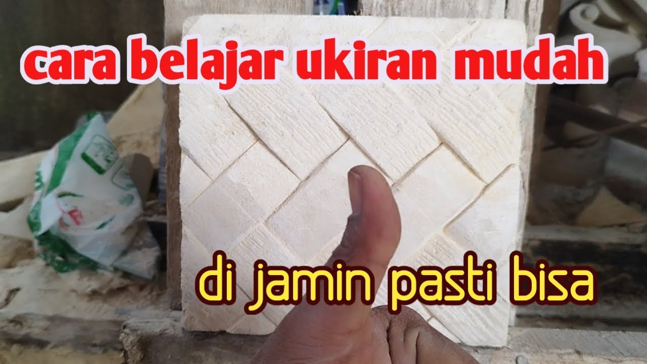 cara belajar ukiran mudah | relief ukiran motif tikar, - YouTube