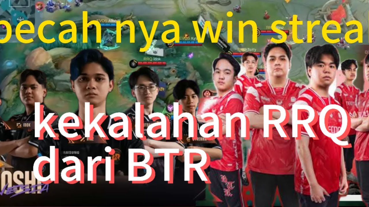 Pecah nya win streak. kekalahan RRQ dari BTR @UsmanAbeng - YouTube