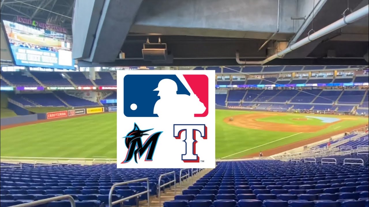 BaseballVlog EP4: MLB Baseball Miami Marlins Vs Texas Rangers (GREAT ...