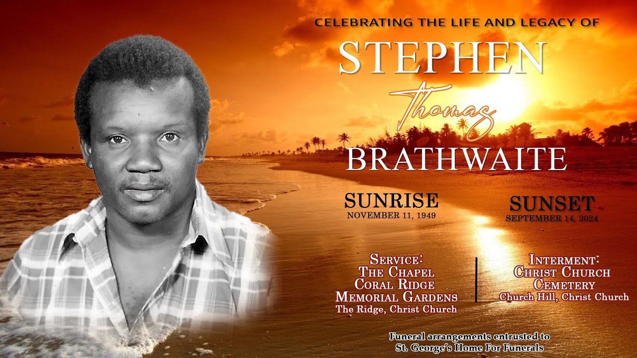 Celebrating the Life & Legacy of Stephen Thomas Brathwaite - YouTube
