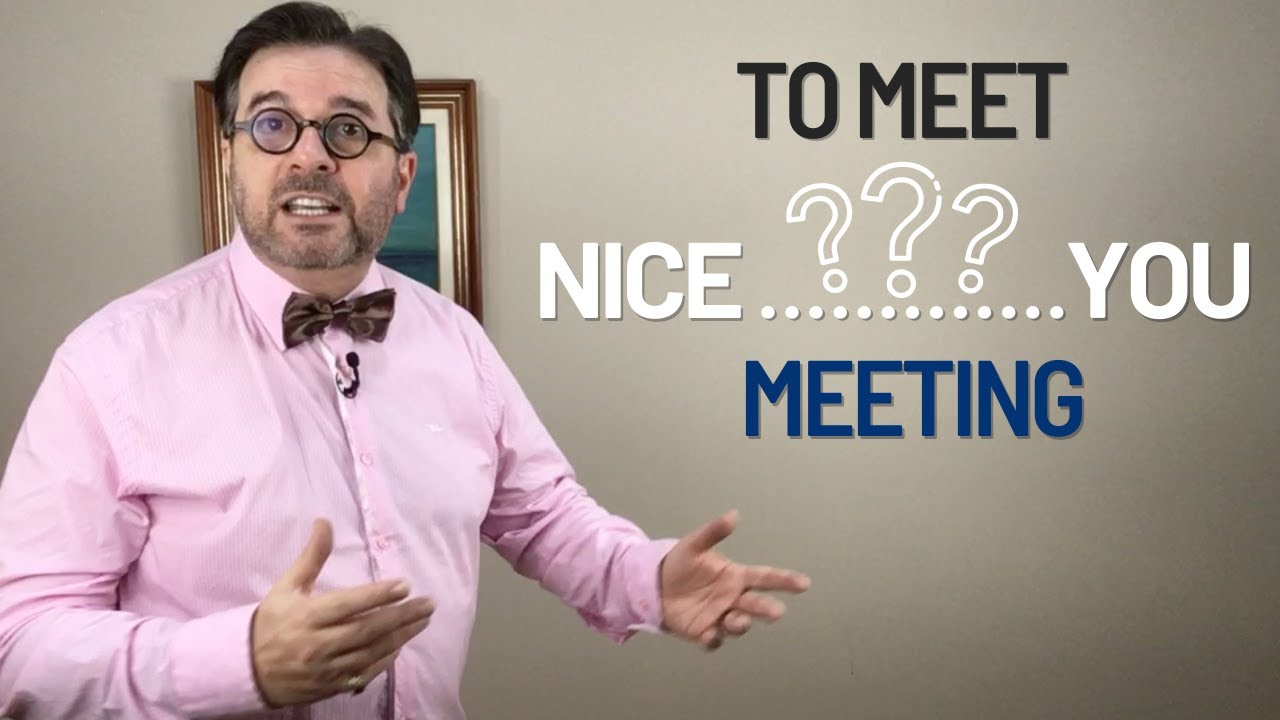 Qual usar? Nice to meet you X Nice meeting your | Dica de Inglês do Tio ...