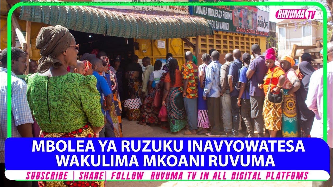 🔴 MBOLEA YA RUZUKU INAVYOWATESA WAKULIMA MKOA RUVUMA - YouTube