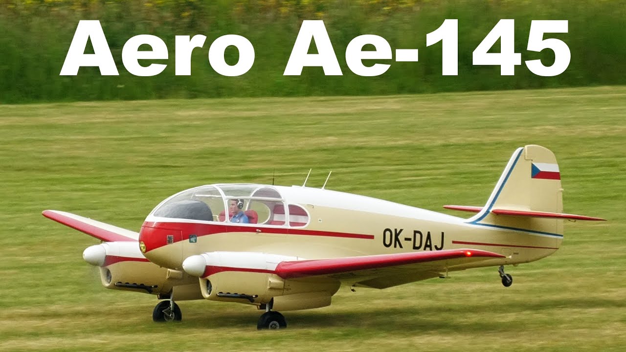 Aero Ae-145 | scale RC aircraft with engine sound system | 4K | Trebic ...