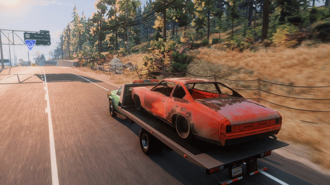 Rebuilding Muscle Car - BeamNG Drive - YouTube
