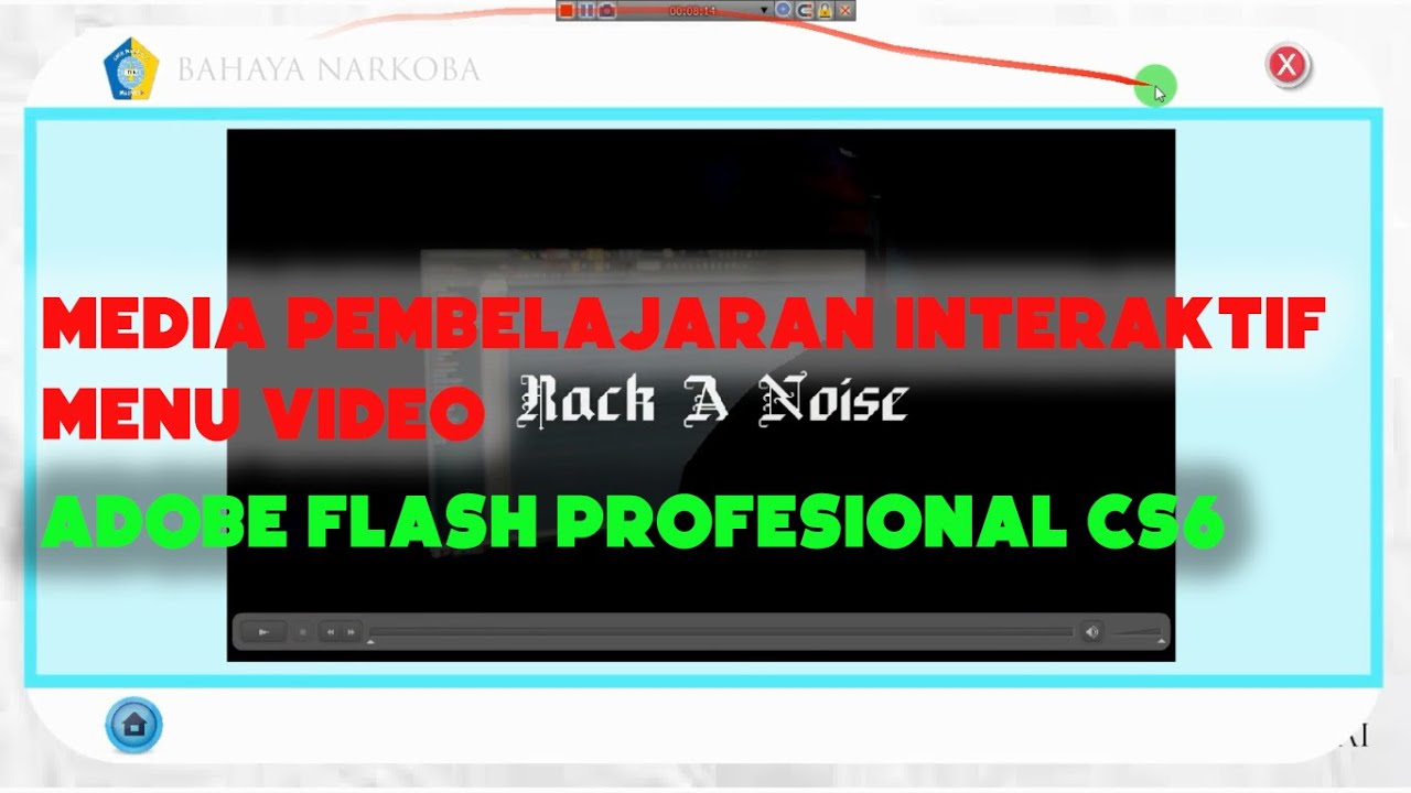 Membuat Media Pembelajaran Interaktif Adobe Flash Profesional CS6 (Part 5 - Menu Video) - YouTube