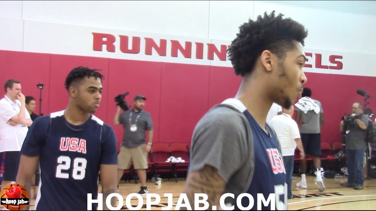 D'Angelo Russell & Brandon Ingram Battle To See Who Can Make The Most 3 ...