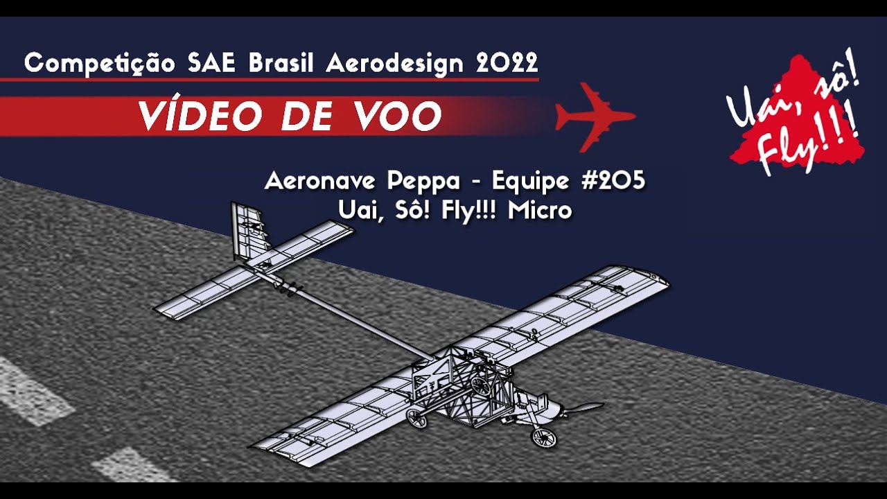 Vídeo de Voo ‐ Uai, sô! Fly!!! Micro - #205 - 2022 SAE Brasil ...