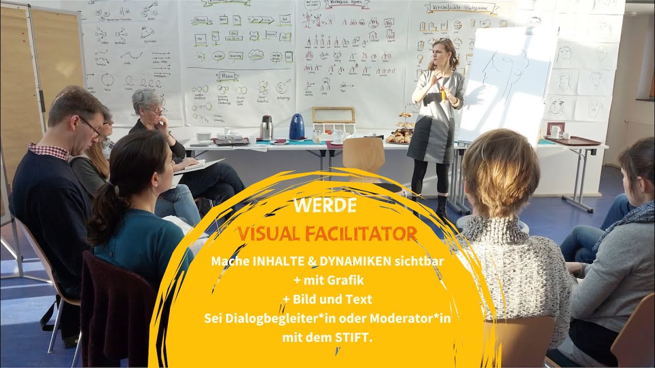 Prozesse visuell begleiten I werde Visual Facilitator - YouTube