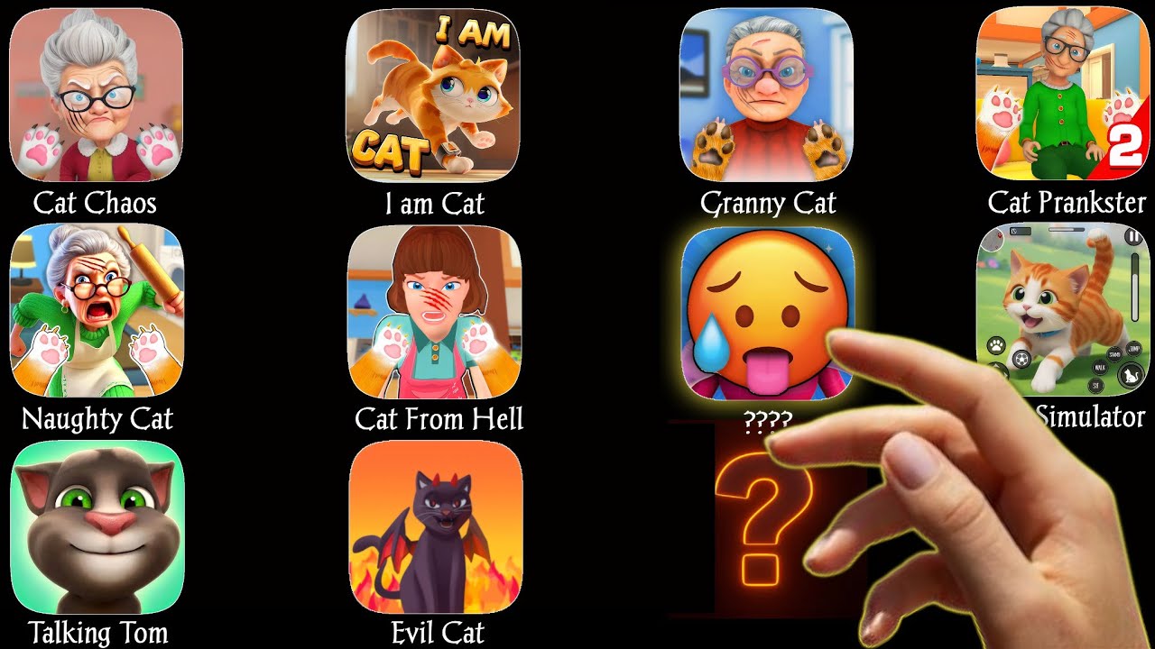 Cat Chaos Prankster,Cat vs Granny ,Talking Tom and More Cat Games ...