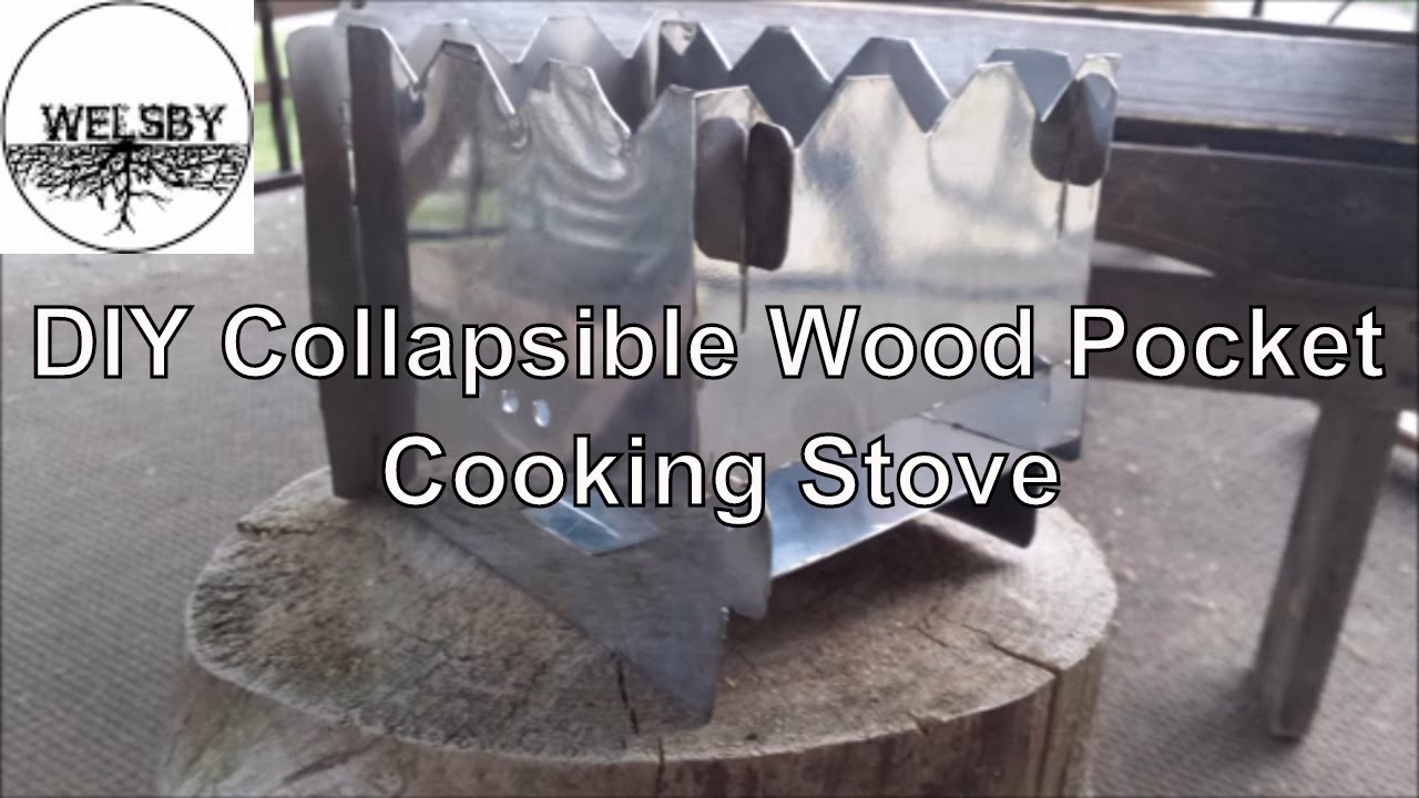My DIY Collapsible Wood Pocket Cooking Stove - YouTube