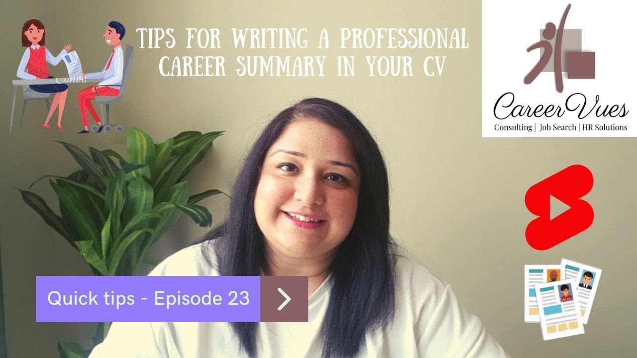 RESUME TIPS HOW TO WRITE CAREER SUMMARY IN RESUME YouTube RESUME TIPS HOW TO WRITE CAREER SUMMARY IN RESUME YouTube