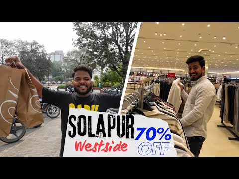 70 % Off In Zudio And Westside Solapur | My First Vlog in 2025 ️ - YouTube