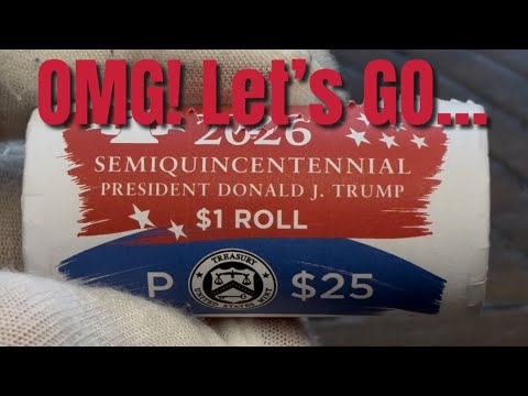 Hunting The Donald Trump $1 - 25 Coin Roll for the Valuable \