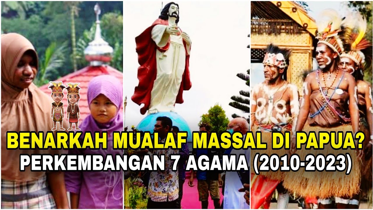 MUALAF MASSAL di PAPUA? Apakah benar? Perkembangan 7 Agama Pulau Papua ...