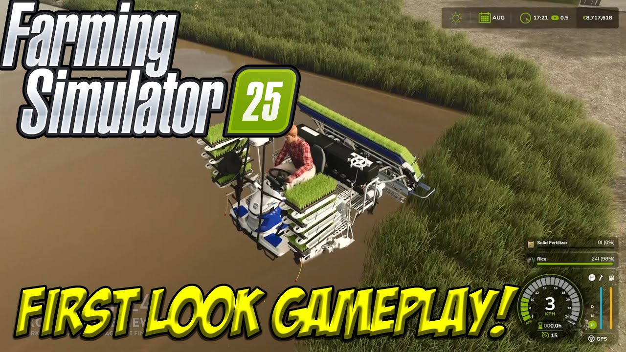 'FARMING SIMULATOR 25 FIRST LOOK GAMEPLAY!' - YouTube