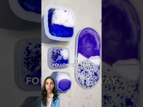 Make soap dispenser, cup and tray set with Magnifico's Ultra clear casting resin.  #magnifico #resin