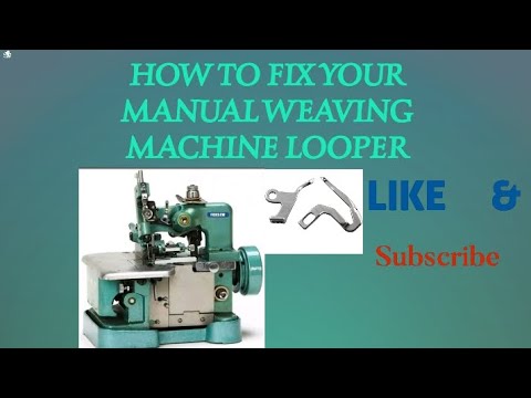 How To REMOVE AND FIX THE LOOPERS On Your Manual Overlock Weaving ...
