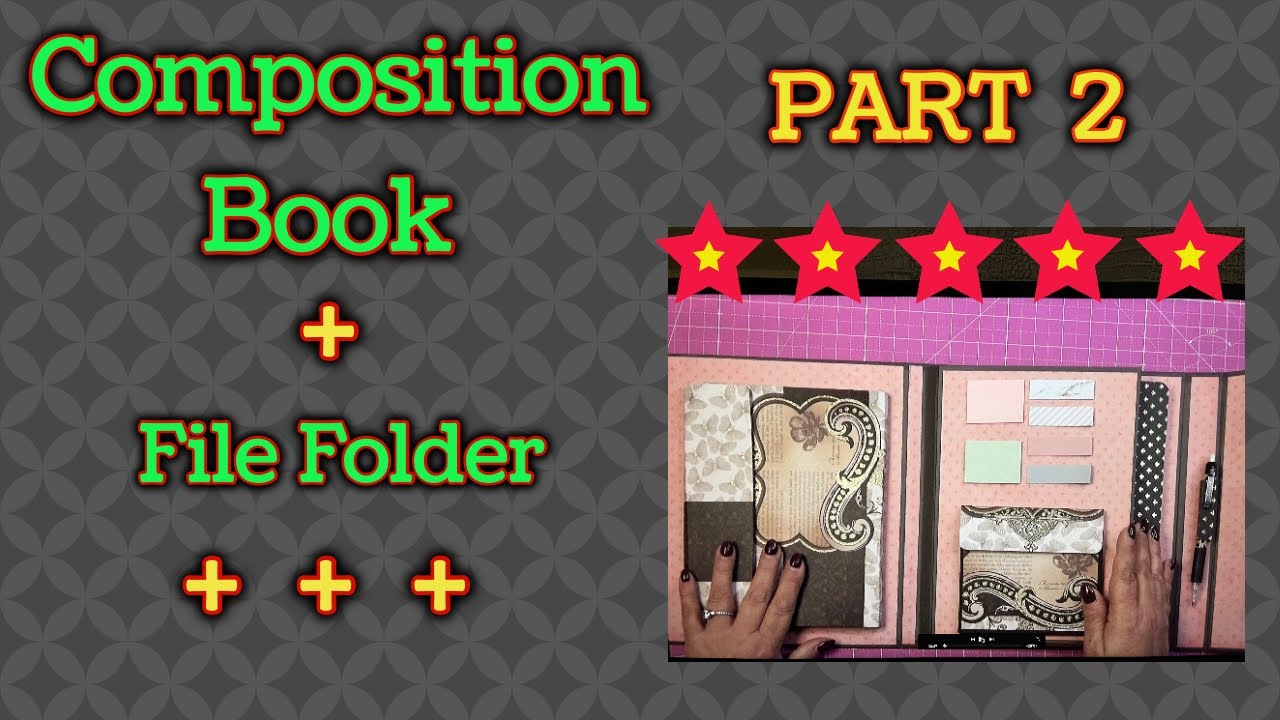 Part 2 - My Favorite of all office organizers - Composition book cover ...