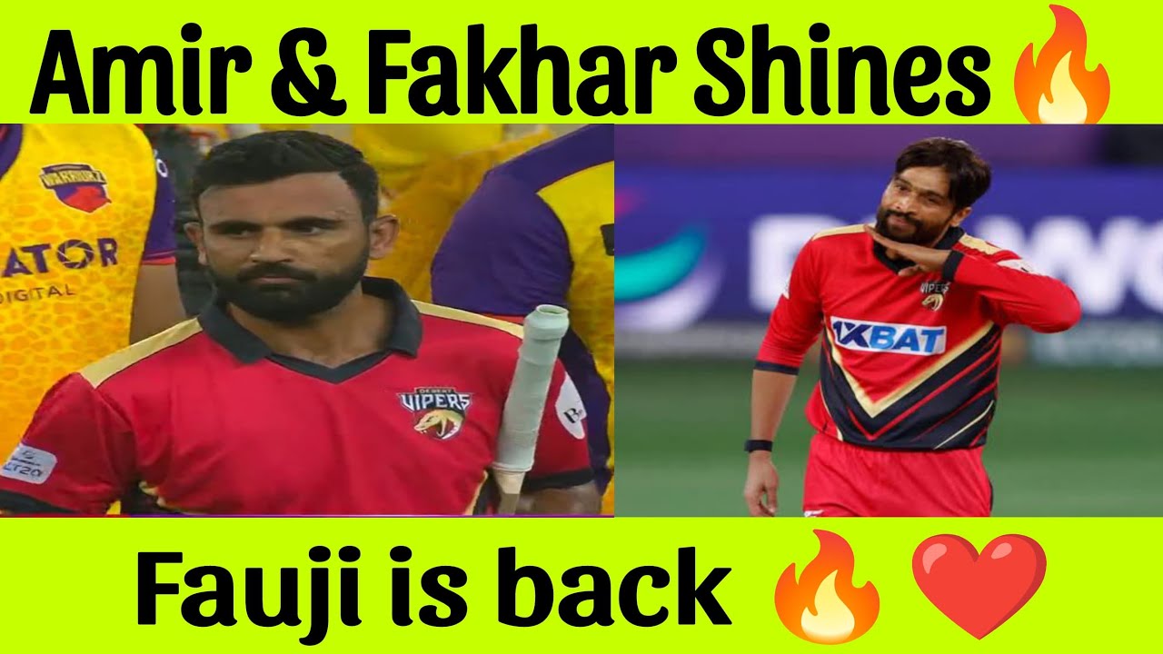 Amir & Fakhar Shines in ILT20 | Fakhar Zaman 71 in just 39 Balls🔥 ...