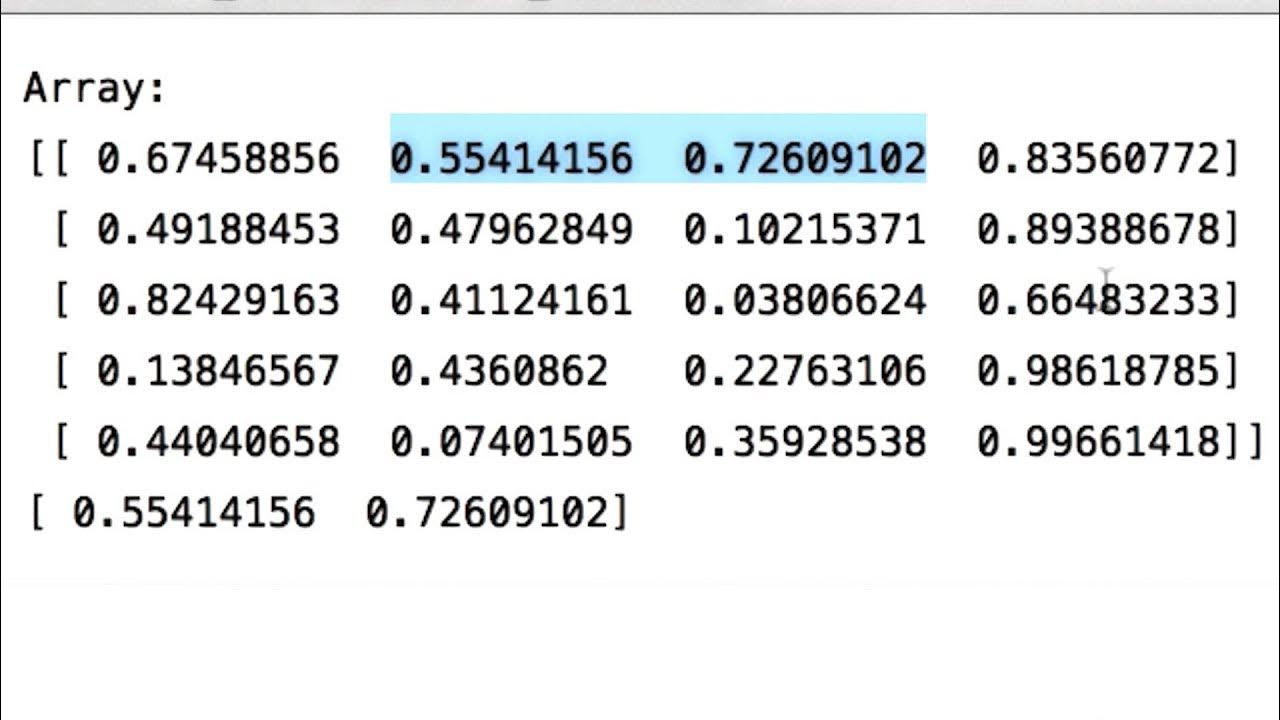 Accessing array elements - YouTube