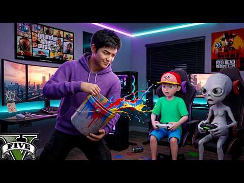 April Fool မှာ သူငယ်ချင်းတွေကို စနောက်ခဲ့တယ် | APRIL FOOL DAY in GTA V