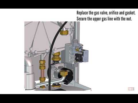 Replacing the gas valve on an IBC Superflow (SF series) appliance - YouTube