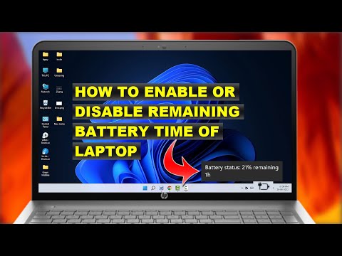 How to Display Remaining Battery Time in Windows 11 and 10 - YouTube
