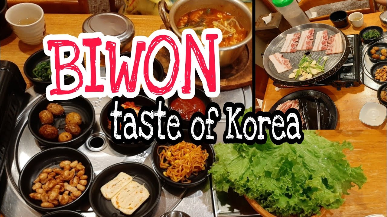 BIWON Taste of korea authentic korean reastaurant - YouTube