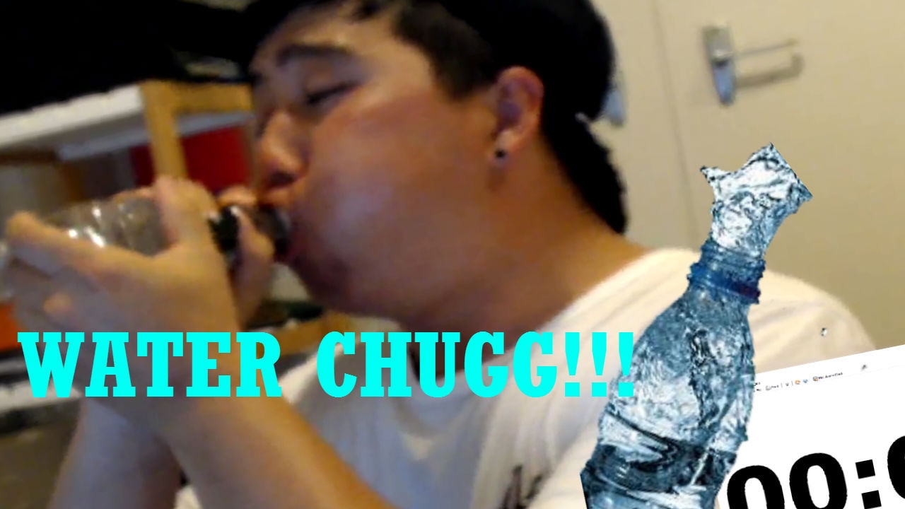 Attempt at Chugging Water !! // 물빨리마시기 - YouTube