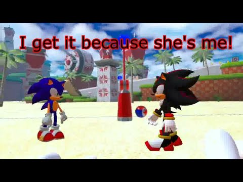 NOW SONIC KNOWS!! Shadina Goes Tyrant in Front of Sonic & Shadow at ...