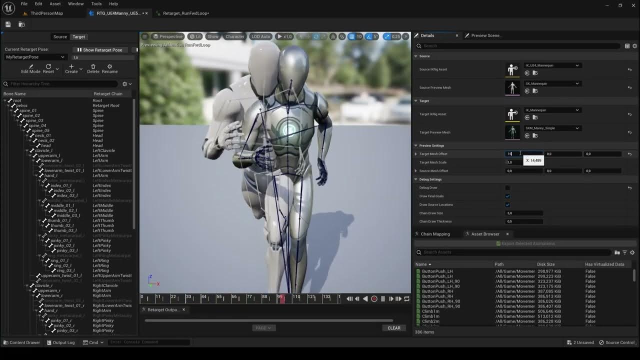 UE5 - Retarget Pack Animation - YouTube
