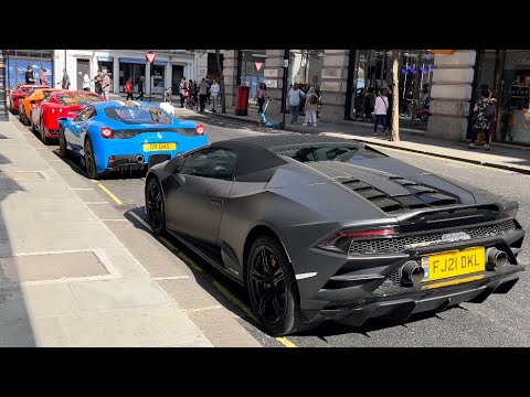 SUPERCARS IN LONDON 9 || Berkeley Square || Sloane Square || Sloane ...